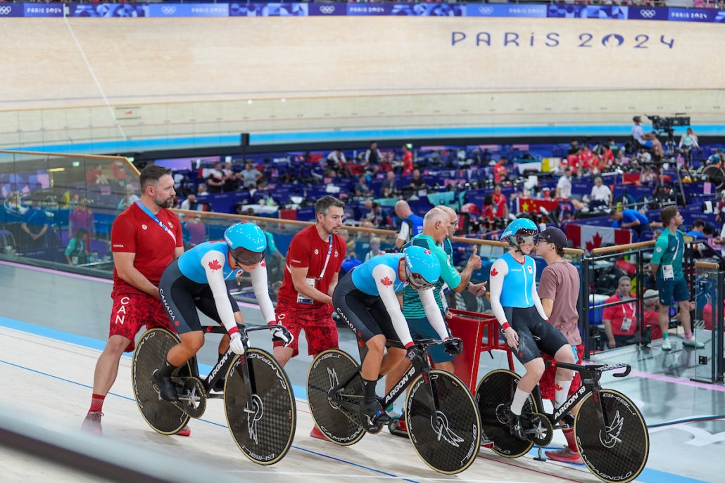 TRACK CYCLISTS BREAK THE ICE WITH TEAM EVENTS AT THE PARIS 2024 OLYMPIC ...